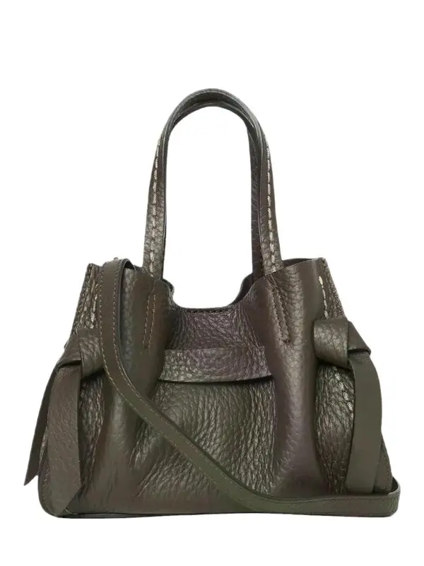VISONA` Visona Vittorina Leather Tote Bag - Brown