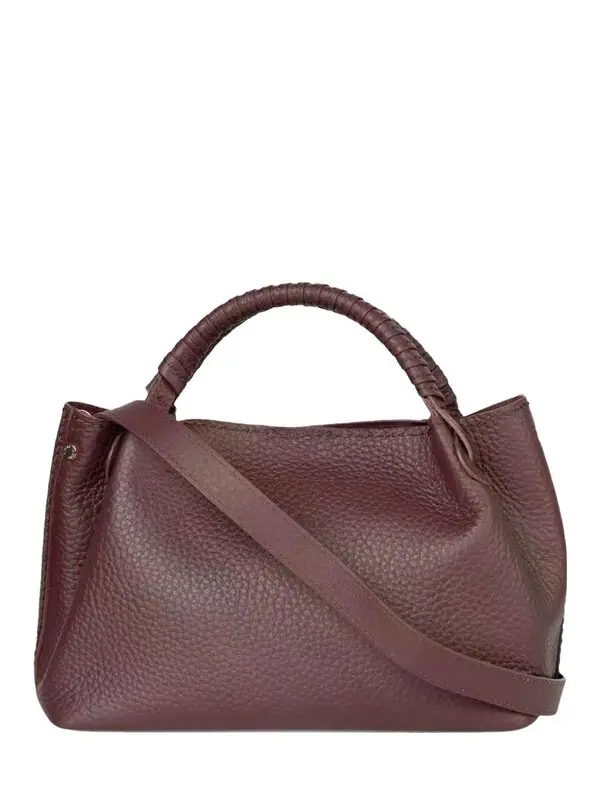VISONA` Visona Mia Leather Tote Bag - Red