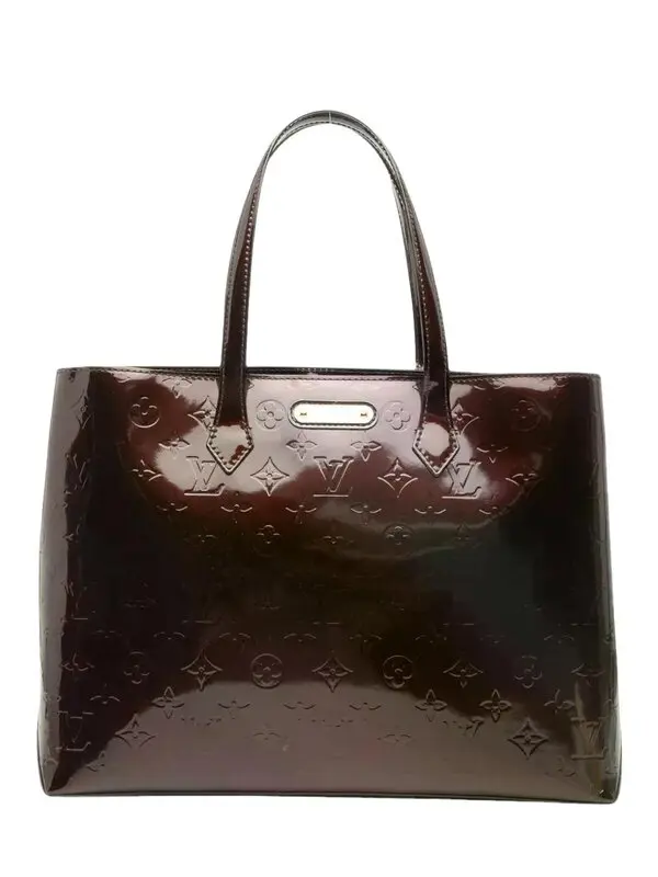 LOUIS VUITTON Monogram Vernis Wilshire Mm Tote Bag - Purple