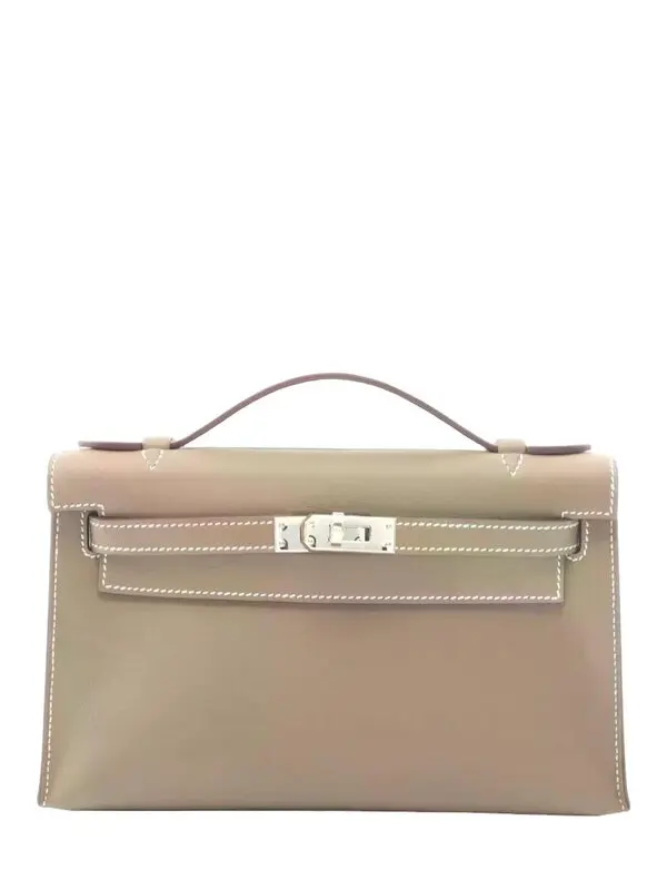 Hermès Swift Leather Kelly Pochette 22 Handbag - Brown