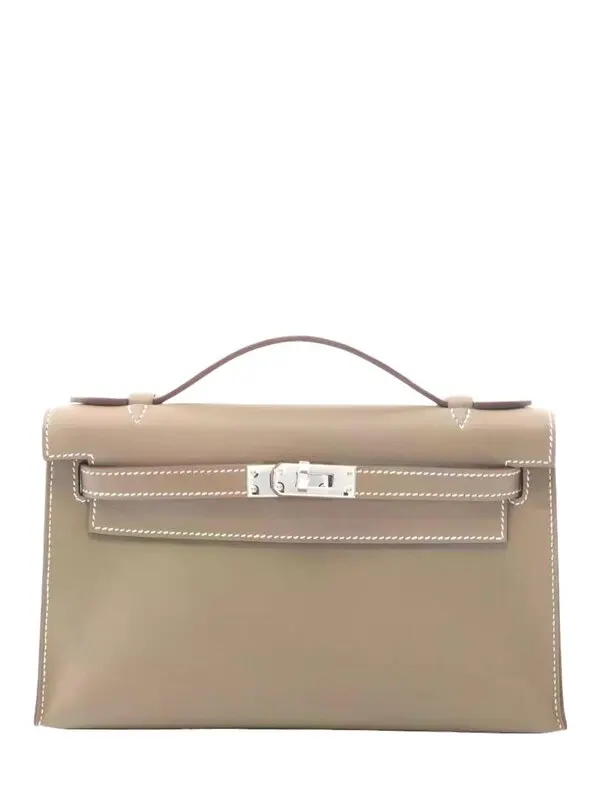 Hermès Swift Leather Kelly Pochette 22 Handbag - Brown