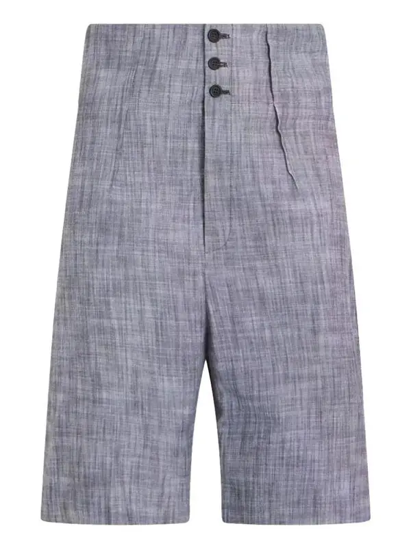 Philosophy Di Lorenzo Serafini Button-fastening Pleated Shorts - Grey