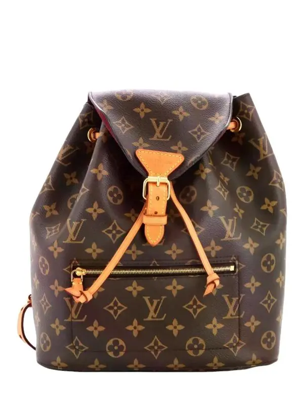 LOUIS VUITTON Monogram Canvas Montsouris Backpack - Brown