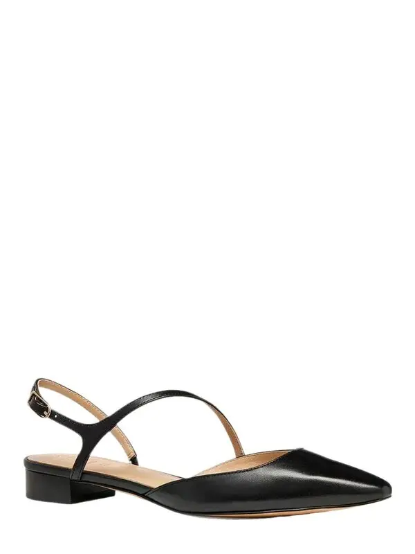 Geox Giselda Buckle-fastening Pointed-toe Ballet Flats - Black