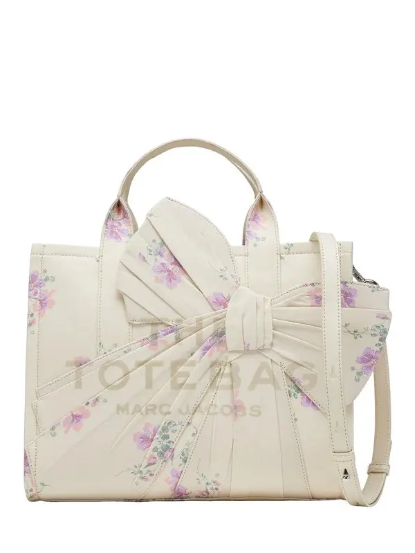 Marc Jacobs Medium The Tote Bag Canvas Tote - Cream Multi