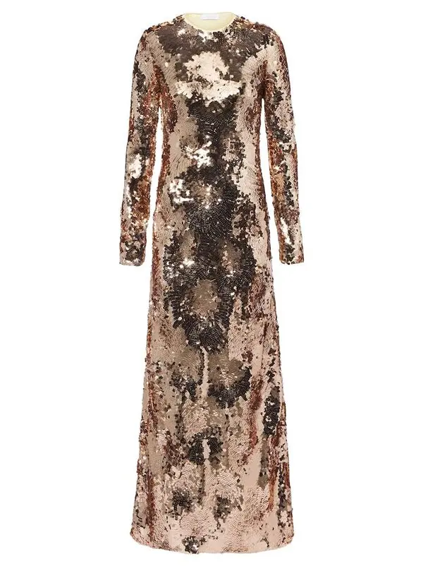 Rabanne Sequined Gown - Gold