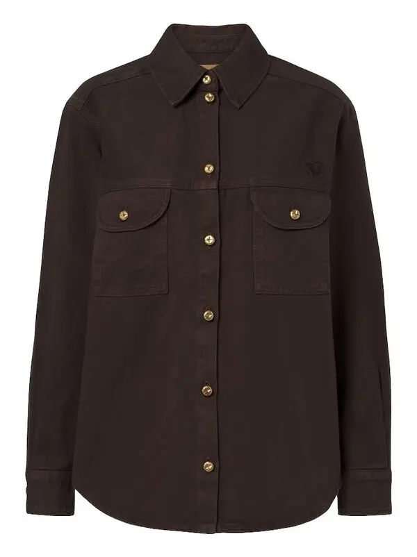 BLAZÉ MILANO Berber Denim Shirt - Brown