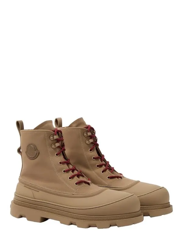 Moncler Vera Sheal Lace-up Boots - Beige
