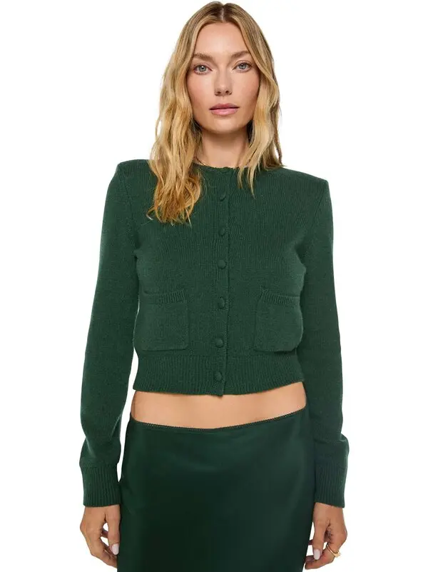 Sablyn Emilia Cashmere Cardigan - Green