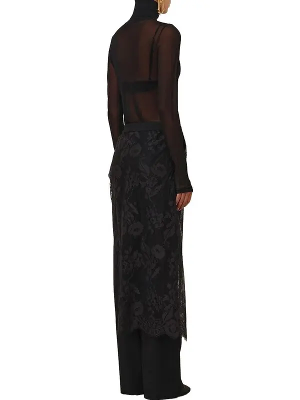 Zimmermann Valiant Lace Wrap Pant - Black