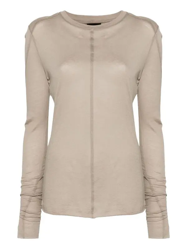 THOM KROM Sweatshirt With Full Zip - Gray