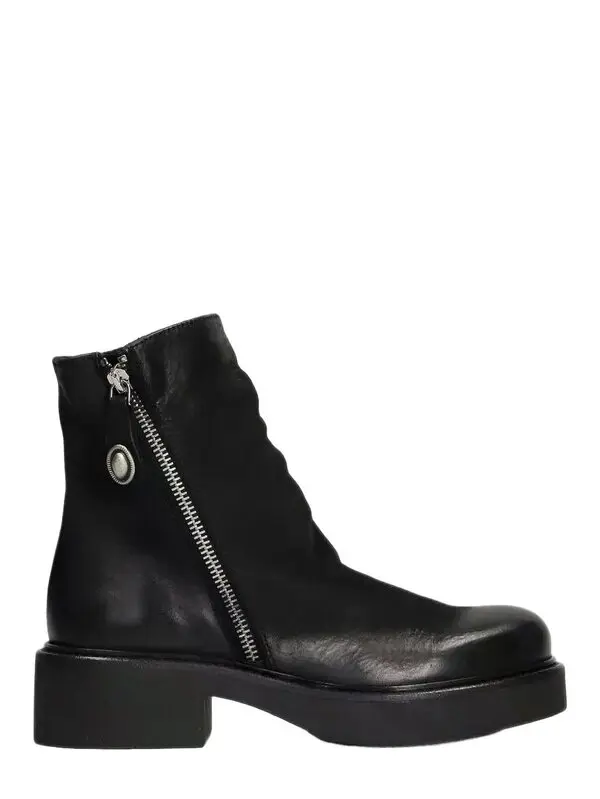METISSE Side-zip Chunky-sole Boots - Black