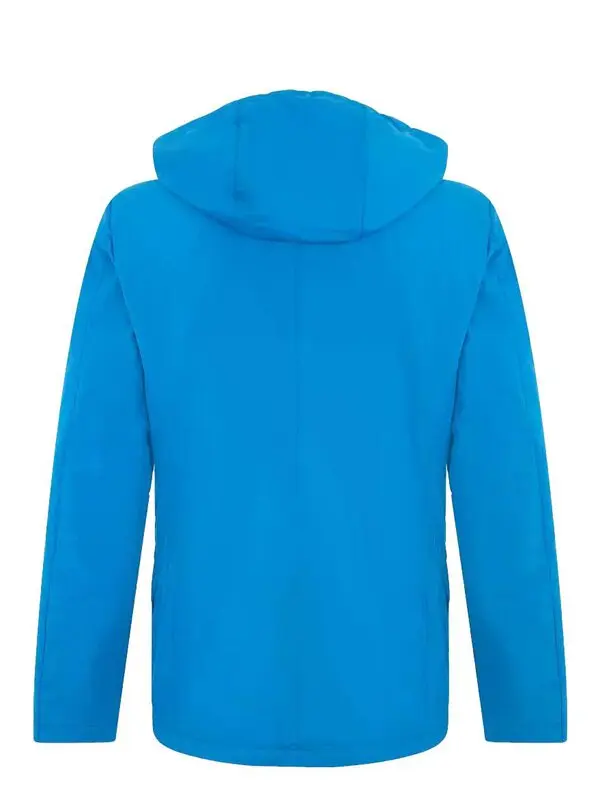 MOORER Hooded Zip-up Jacket - Blue