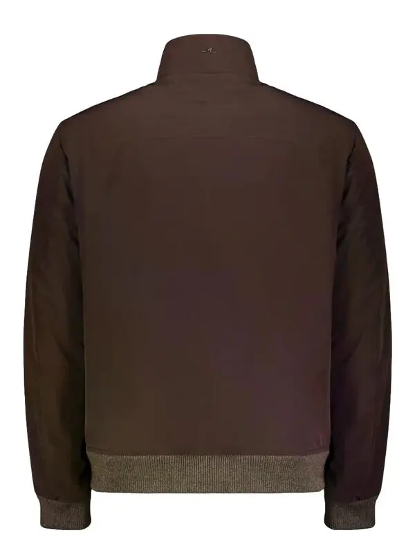Paul & Shark Zip-up High-neck Bomber Jacket - Brown