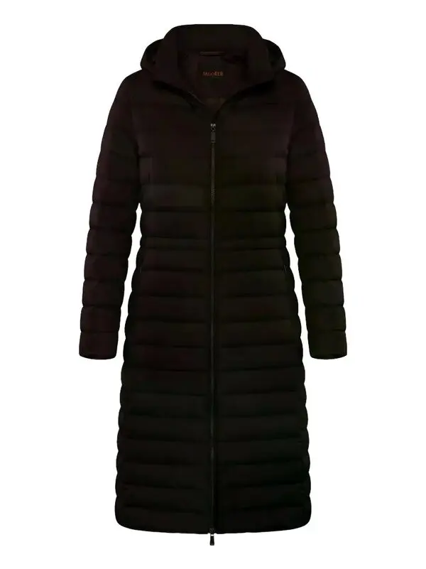 MOORER Hooded Padded Coat - Brown