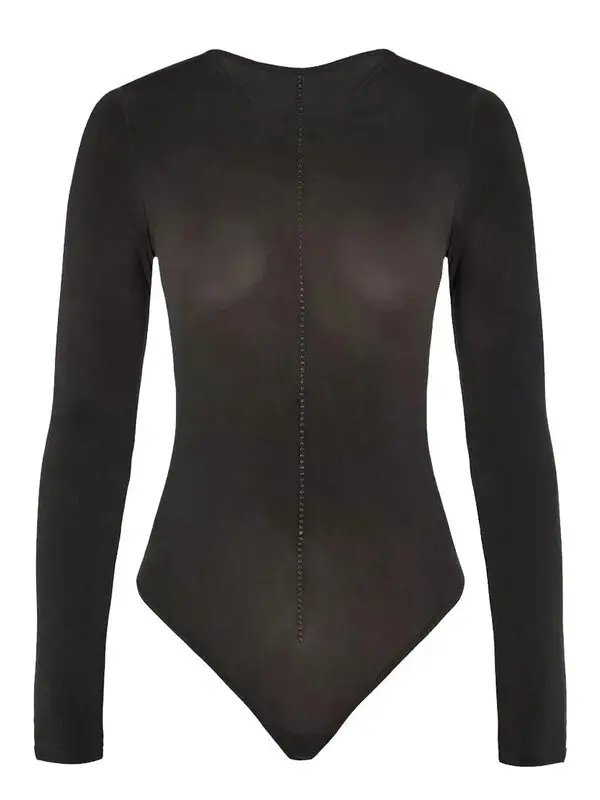 Wolford Crystal Embellished Seamless Bodysuit - Black
