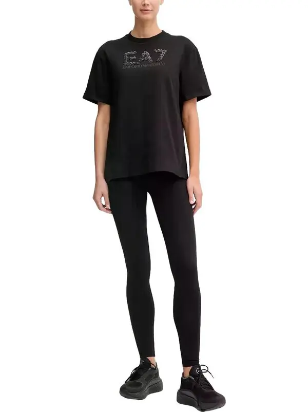 EA7 Logo-print Leggings - Black