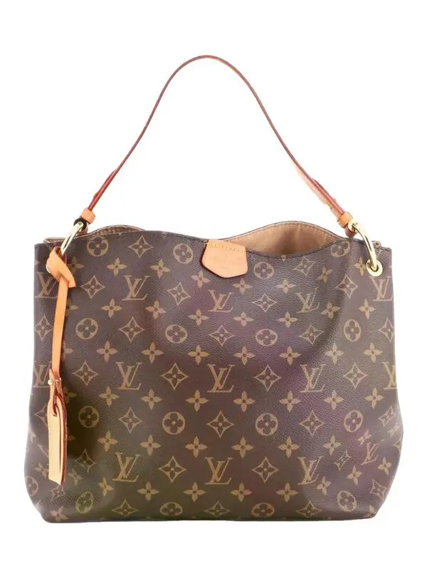 LOUIS VUITTON Graceful Hobo Bag Monogram Canvas Pm - Brown