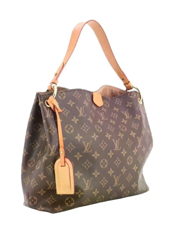 LOUIS VUITTON Graceful Hobo Bag Monogram Canvas Pm - Brown