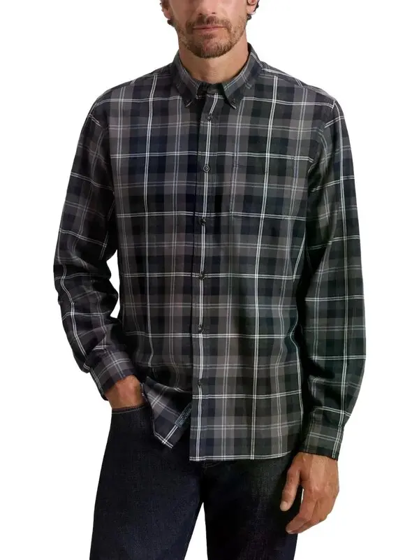 Woolrich Checked Pure Cotton Shirt - Blue