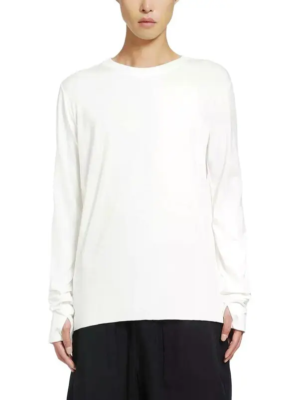 THOM KROM Thumb-slot Long-sleeve T-shirt - White