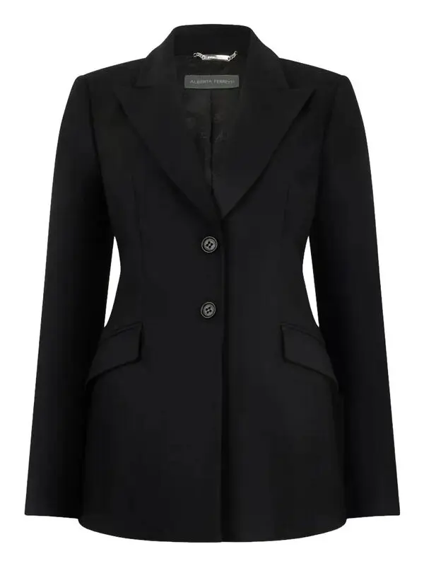 Alberta Ferretti Single-breasted Tailored Blazer - Black