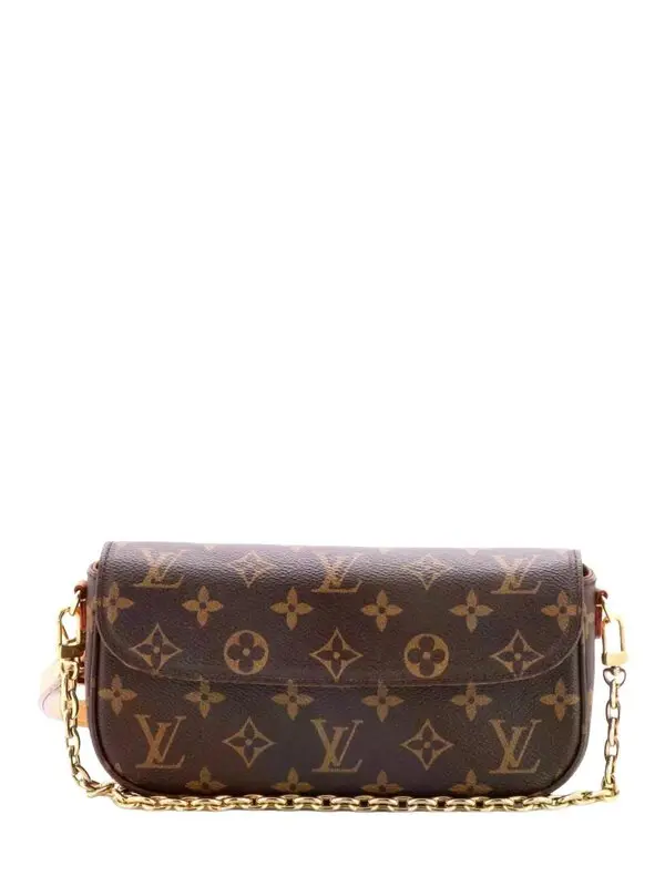 LOUIS VUITTON Monogram Canvas Ivy Wallet On Chain Shoulder Bag - Brown