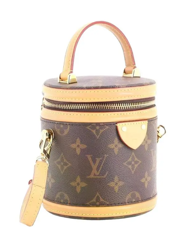 LOUIS VUITTON Cannes Monogram Canvas Nano Satchel - Brown