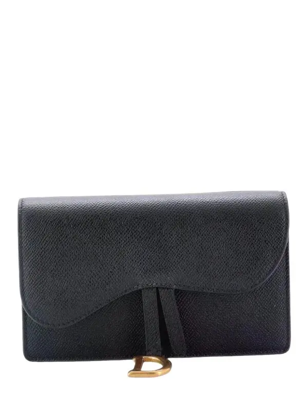 Dior Saddle Rectangular Leather Belt Bag - Black