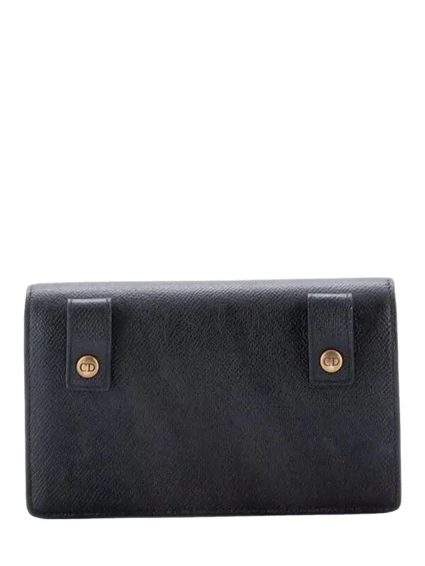 Dior Saddle Rectangular Leather Belt Bag - Black