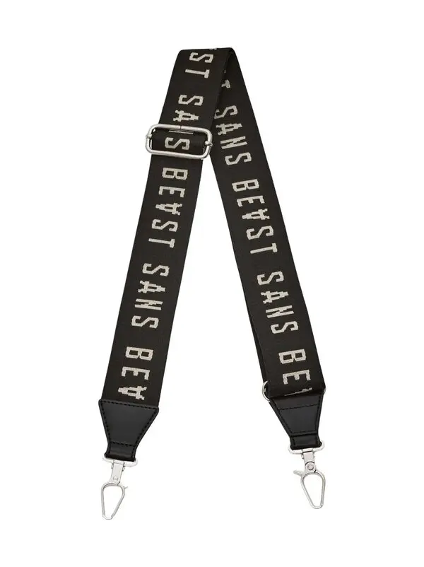 SANS BEAST Barricade Bag Strap Noir + Silver - Black