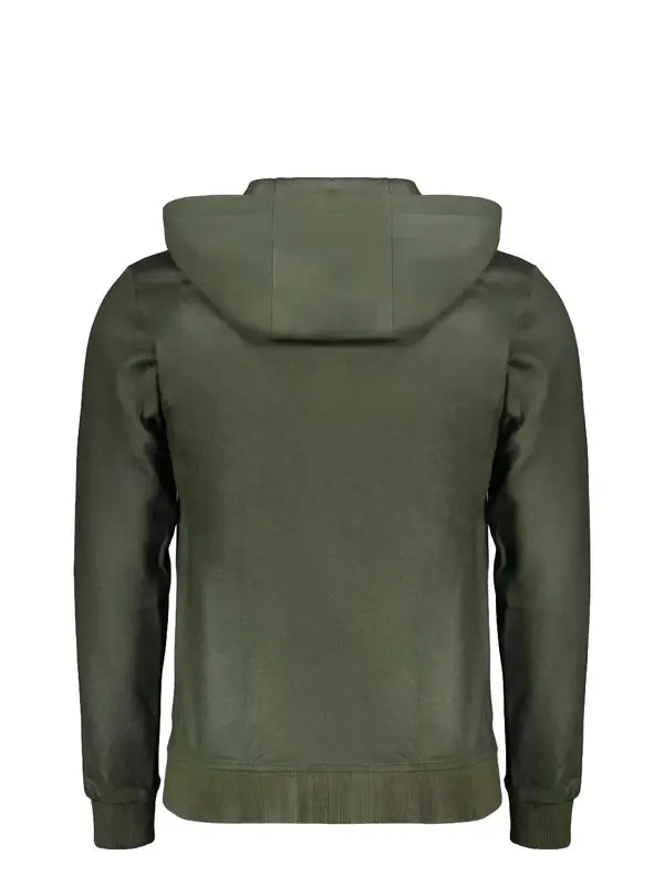MOORER Zip-up Drawstring Hoodie - Green