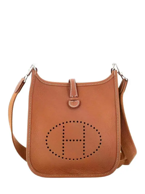 Hermès Evelyn Bag Gen Iii Clemence Tpm Crossbody Bag - Brown