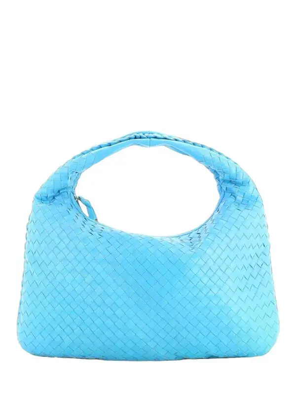 Bottega Veneta Intrecciato Nappa Medium Hobo Bag - Blue