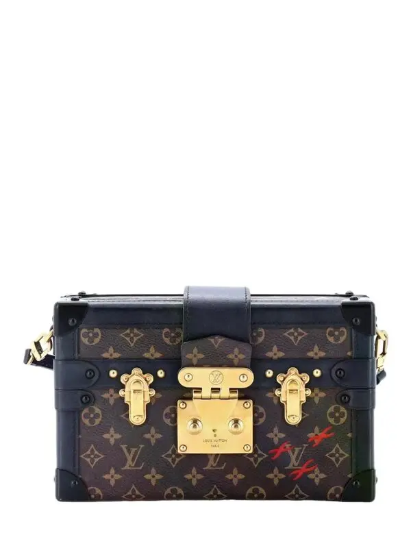 LOUIS VUITTON Monogram Canvas Petite Malle Clutch Bag - Brown