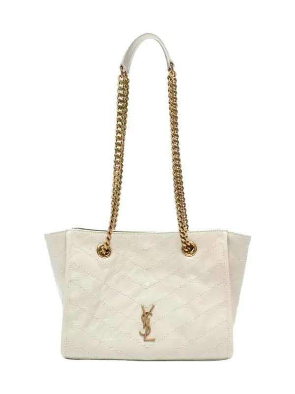 Saint Laurent Niki Quilted Shoulder Bag - Neutrals