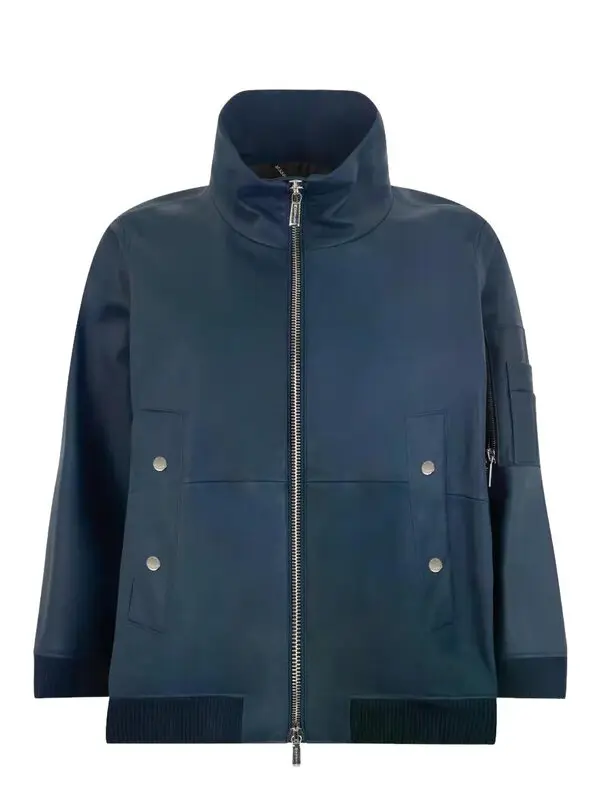 MOORER Olli High-neck Jacket - Blue