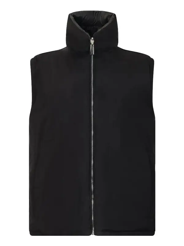 MOORER Abbie Padded High-neck Waistcoat - Black