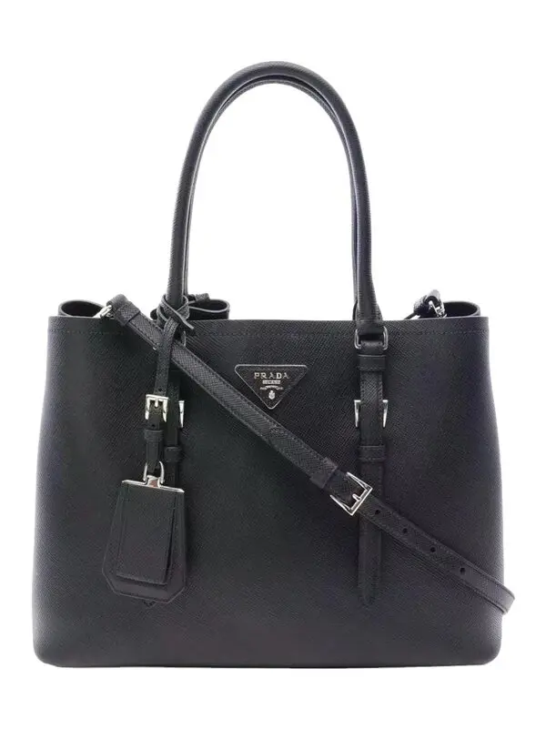 Prada Saffiano Leather Tote Bag - Black