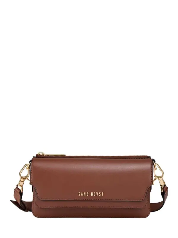 SANS BEAST Gemini Handbag - Brown