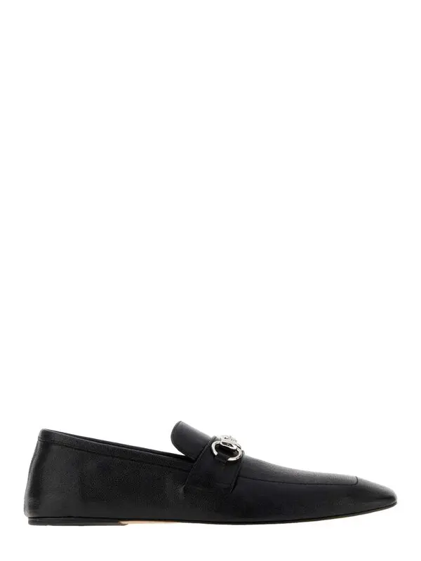 Gucci Calfskin Loafer With Horsebit Detail - Black
