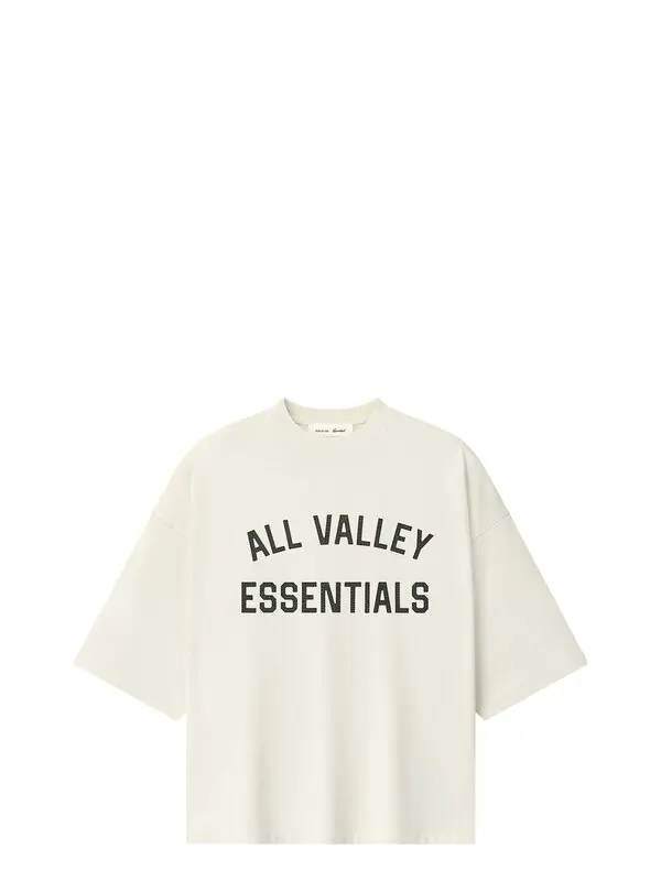 Fear Of God Boxy Fit Merch Tee - Cream