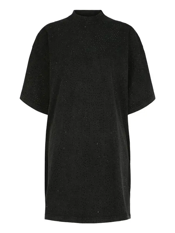 Balenciaga Strass Vintage Oversized T-shirt - Black