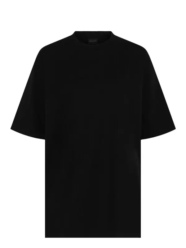 Balenciaga Handwritten Logo Crystal-embellished T-shirt - Black