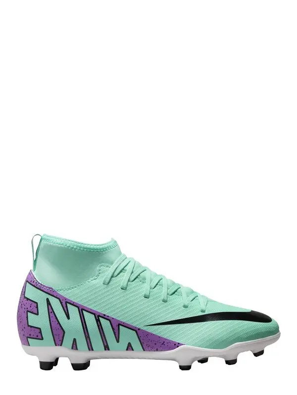 Nike Mercurial Superfly 9 Club Fg Mg Gs Athletic High Top Soccer Cleats - Blue