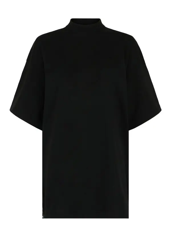 Balenciaga Oversized High Neck T-shirt - Black