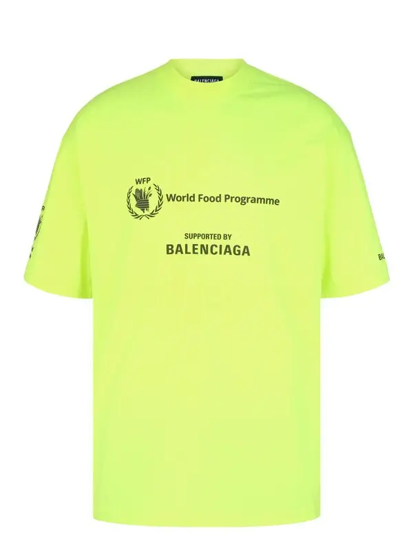 Balenciaga X World Food Programme Medium Fit T-shirt - Yellow