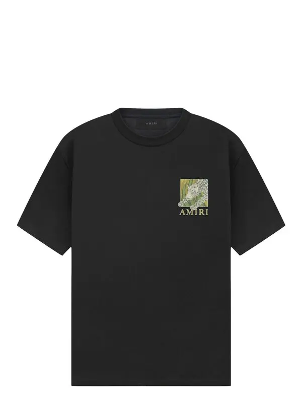 Amiri Printed Leopard T-shirt - Black