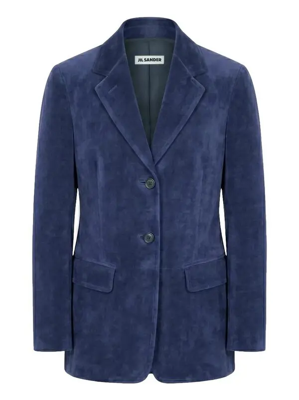 JIL SANDER Tailored Blazer - Dark Blue