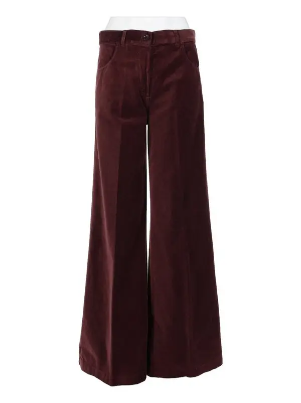 Aspesi Wide-leg Velvet Trousers - Multicolour